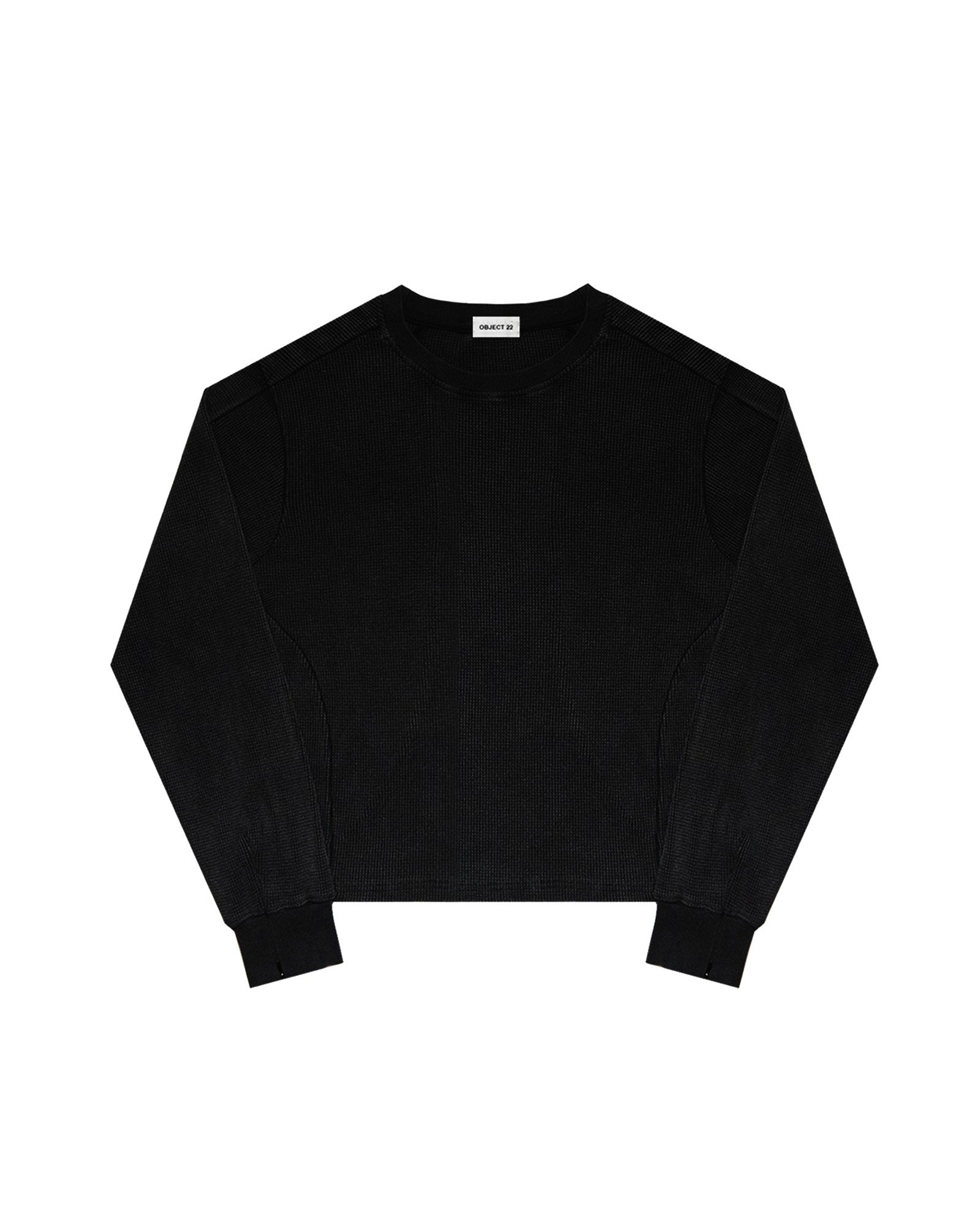 ARCH PANELLED LONG SLEEVE BLACK – OBJECT 22